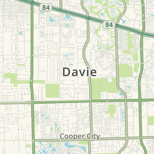 Davie Florida Zip Code Map Detailed
