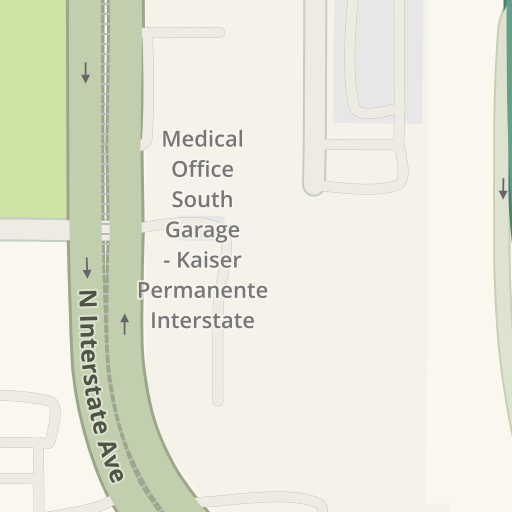 Driving directions to Parking - Kaiser Permanente Interstate Medical ...