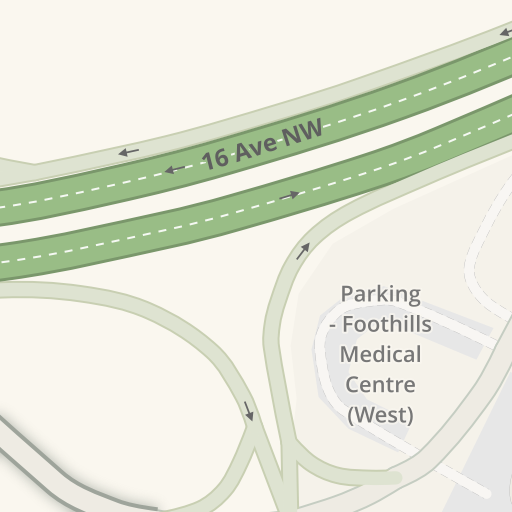Driving directions to Foothills Medical Centre, 1403 29 St NW, Calgary ...