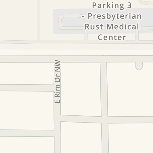 Driving directions to Presbyterian Rust Medical Center, 2400 Unser Blvd ...
