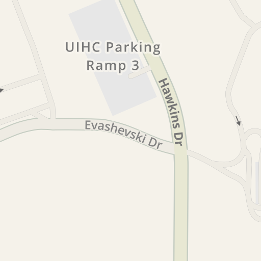 Driving directions to UIHC Parking Ramp 4, 39 For The Kids Way, Iowa ...