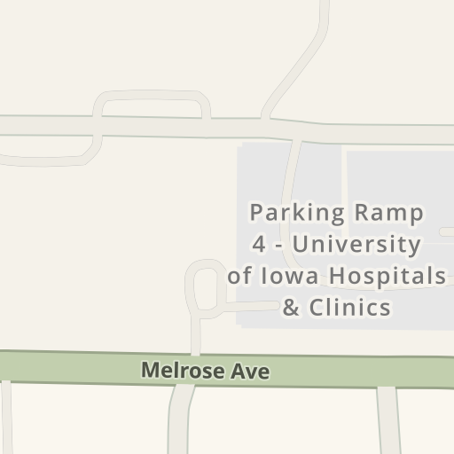 Driving directions to UIHC Parking Ramp 4, 39 For The Kids Way, Iowa ...
