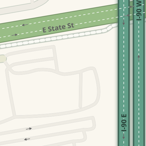 Driving directions to Parking - Van Galder Bus Terminal, 7559 Walton St ...