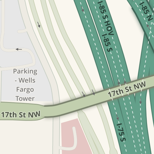 Driving directions to Microsoft, 200 17th St NW, Atlanta - Waze
