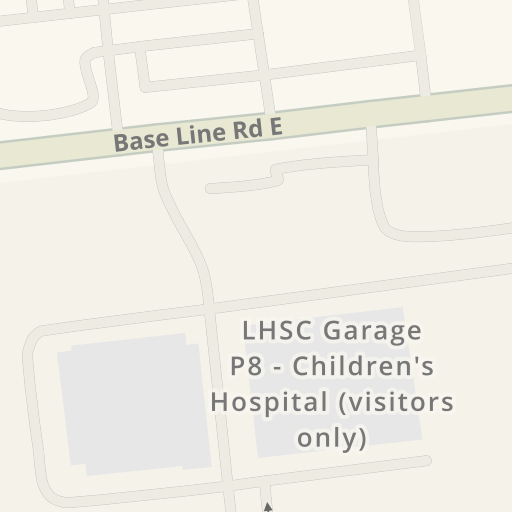 Driving directions to Victoria Hospital LHSC - Zone E Entrance, 800 ...