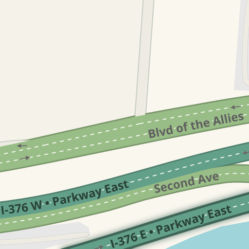 Driving directions to UPMC Mercy Hospital, 1400 Locust St, Pittsburgh ...