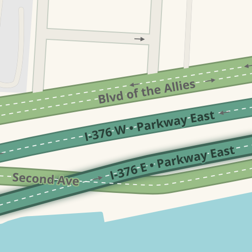 Driving directions to UPMC Mercy Hospital, 1400 Locust St, Pittsburgh ...