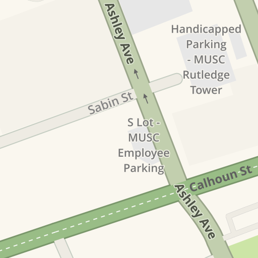 Driving directions to MUSC Rutledge Tower, 135 Rutledge Ave, Charleston ...