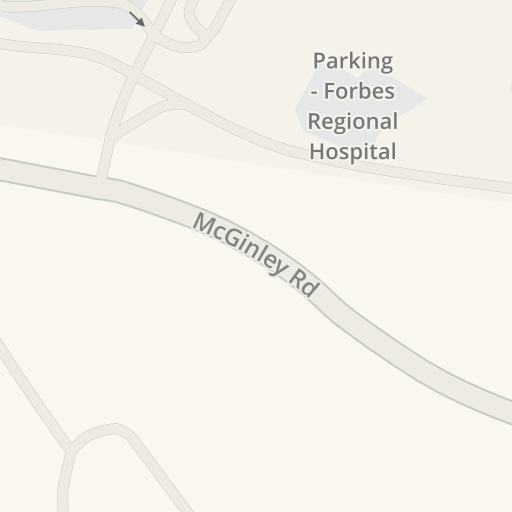Driving directions to Forbes Regional Hospital, 2566 Haymaker Rd ...