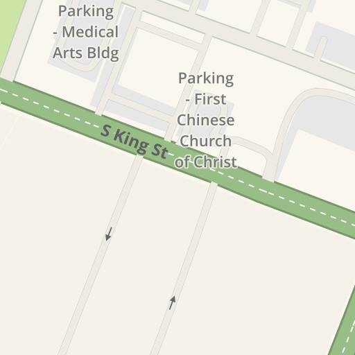 Driving directions to Parking - Straub Medical Center, 888 S King St ...